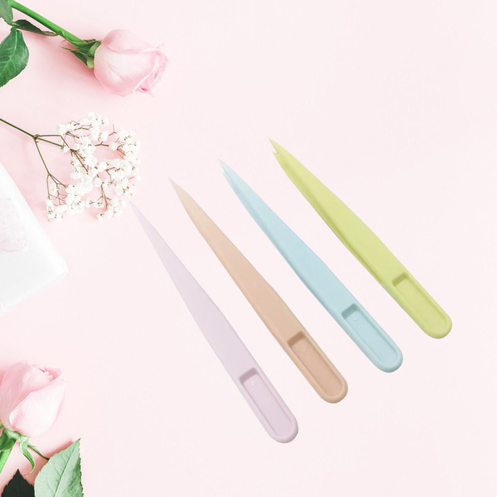 4 Pieces Craft Tweezers, Precision Tweezers Jewelry Multifunctional ...