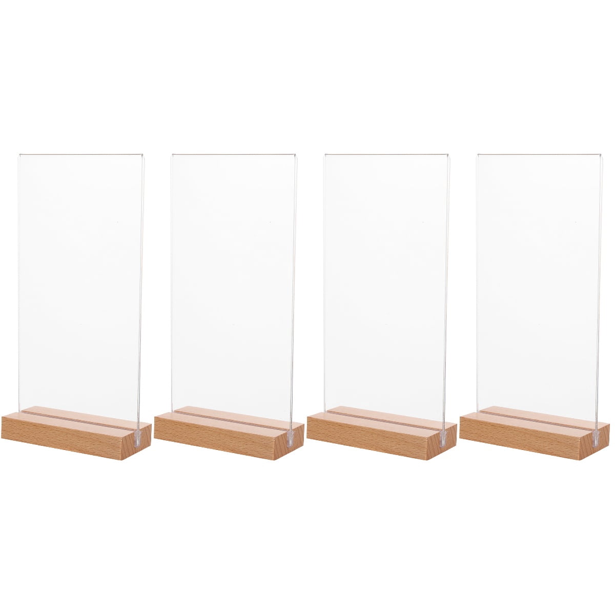 4 Pieces Custom Sign Acrylic Card Attractive Display Rack Exhibition ...