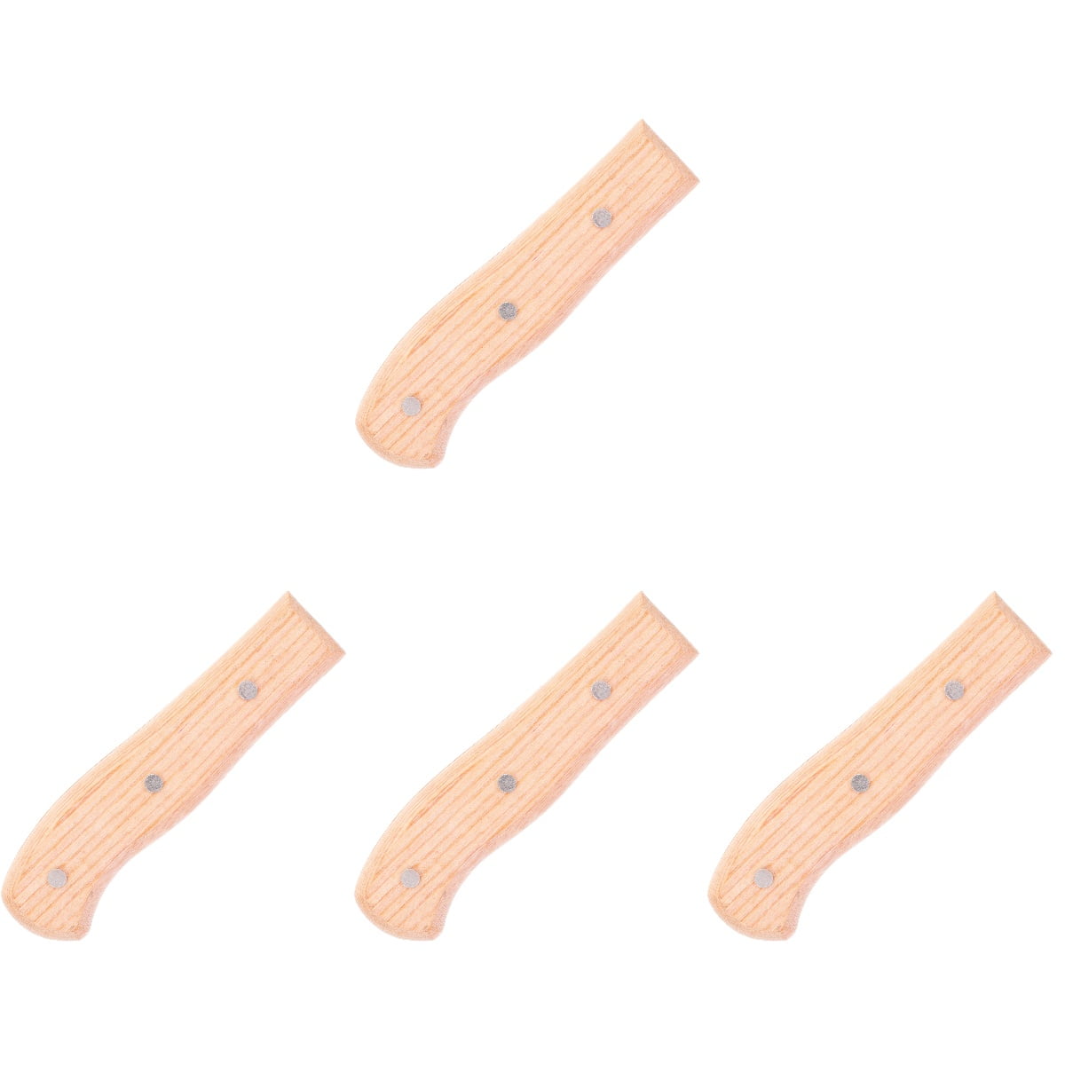 4 Pieces Cutter Replacement Handle Non-skid Cutter Handle Wood Cutter ...