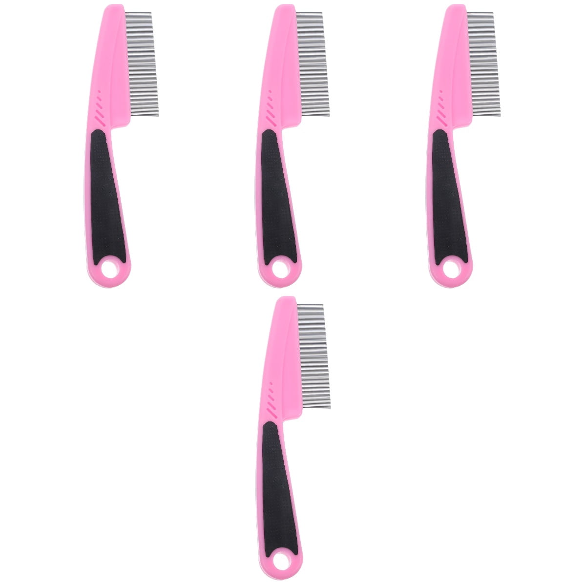 4 Pieces Dandruff Comb Stainless Steel Fine Tooth - Walmart.com