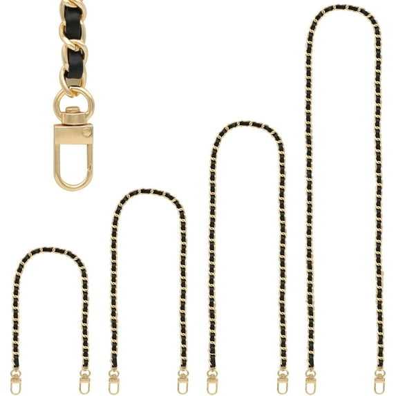 4 Pieces Different Sizes Iron Replacement Flat Chains Iron, Metal Chain ...