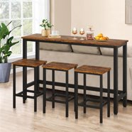 3-Piece Farmhouse Small Kitchen Table for 2, Kitchen Island With ...