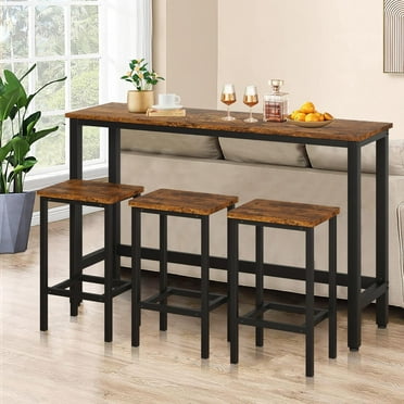 3-Piece Farmhouse Small Kitchen Table for 2, Kitchen Island With ...