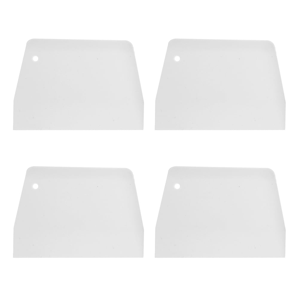 4 Pieces Dough Scraper Bowl Scraper Food-safe Plastic Dough Cutter ...