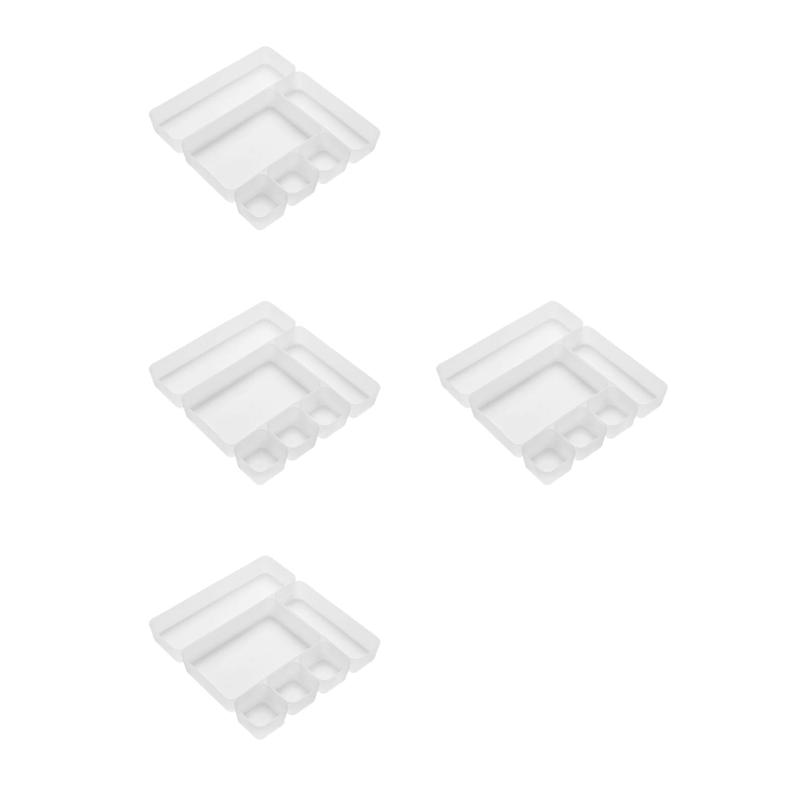 4 Pieces Dresser Drawer Divider Separators Plastic Storage Box ...