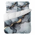 4 Pieces Duvet Cover Set Twin Size, Abstract Gradient Marble Texture ...