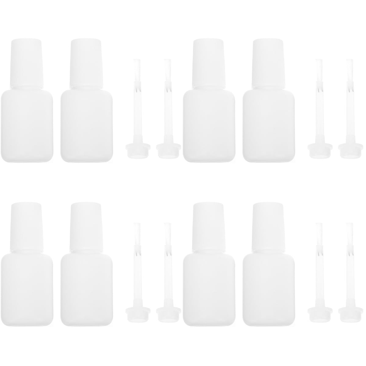 4 Pieces Empty Container Makeup Refillable Jars Gel Nail Polish Clear ...