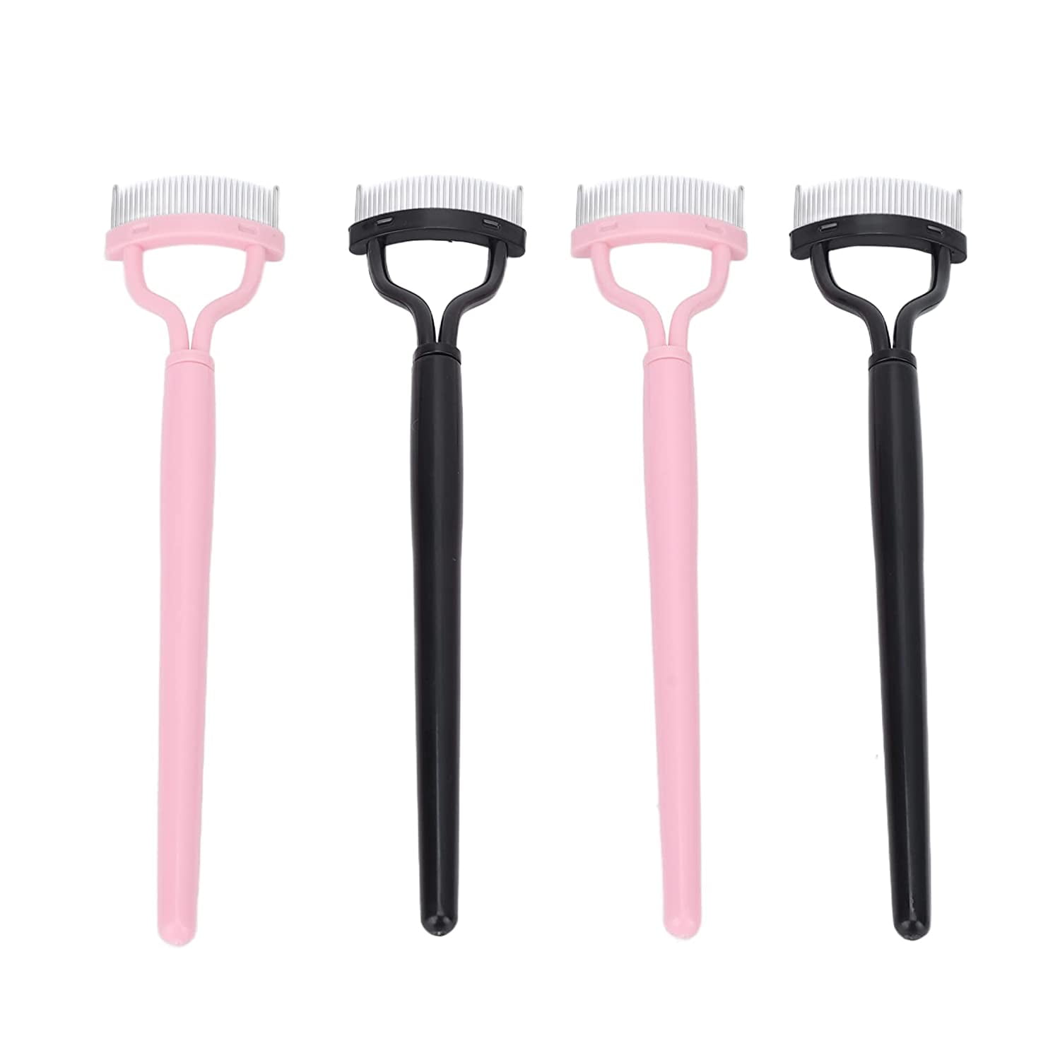 4 Pieces Eyelash Comb, Stainless Steel Teeth Eyelash Separator Portable ...