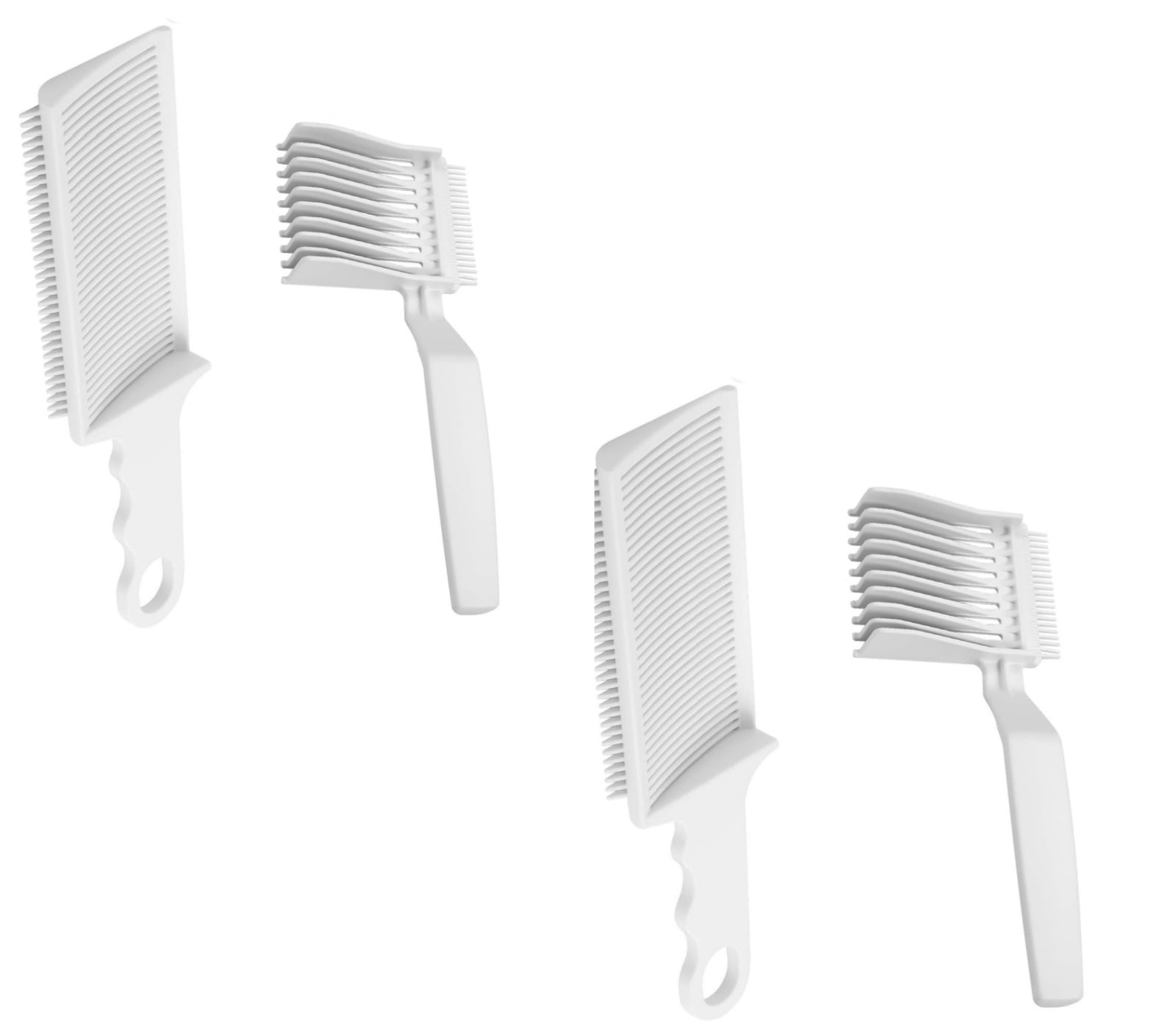 4 Pieces Fade Combs for Men, Heat Resistant Flat Top Comb Clipper ...