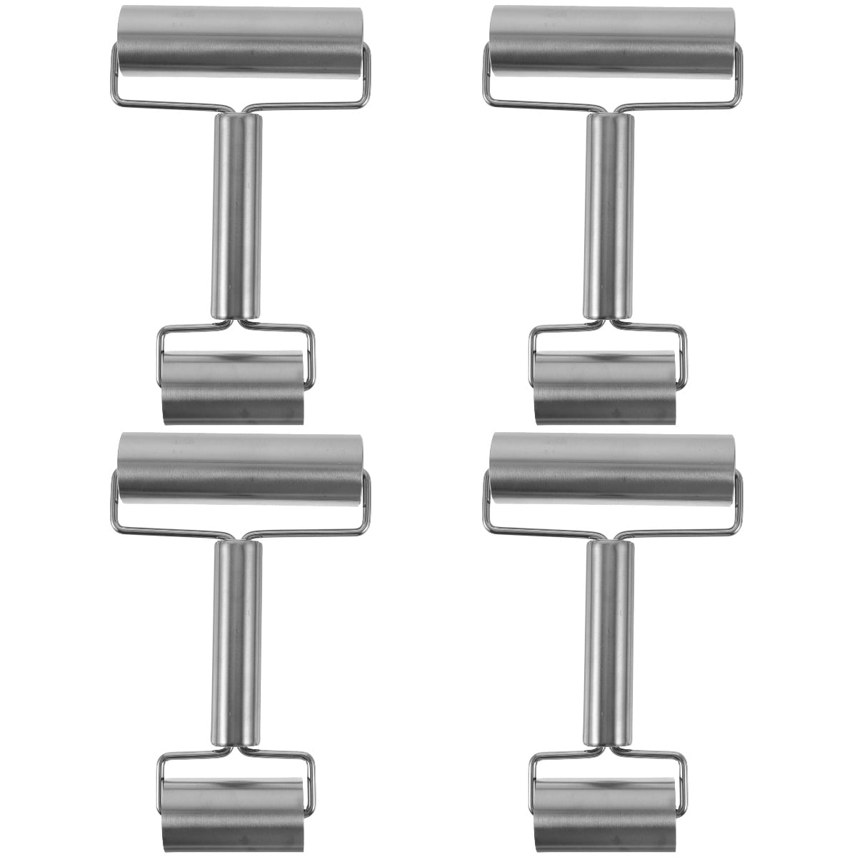 4 Pieces Flour Roller Rollers Metal Dough Roller Bread Making Tools ...