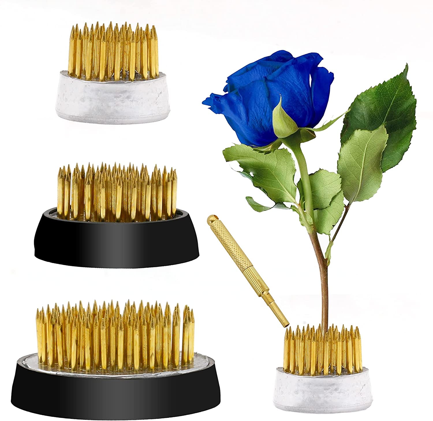4 Pieces Flower Frog Round Flower Arranger Frog Flower Fixed Tools ...