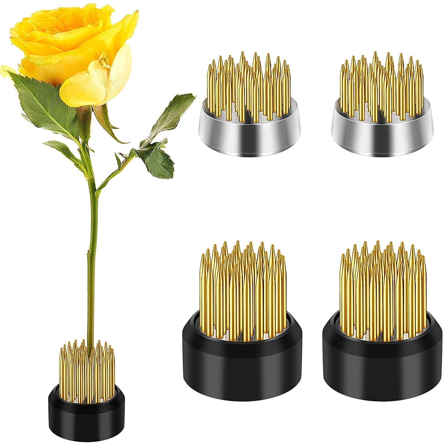 4 Pieces Flower Frog Round Flower Arranger 2 Sizes Flower Fixed Frog ...