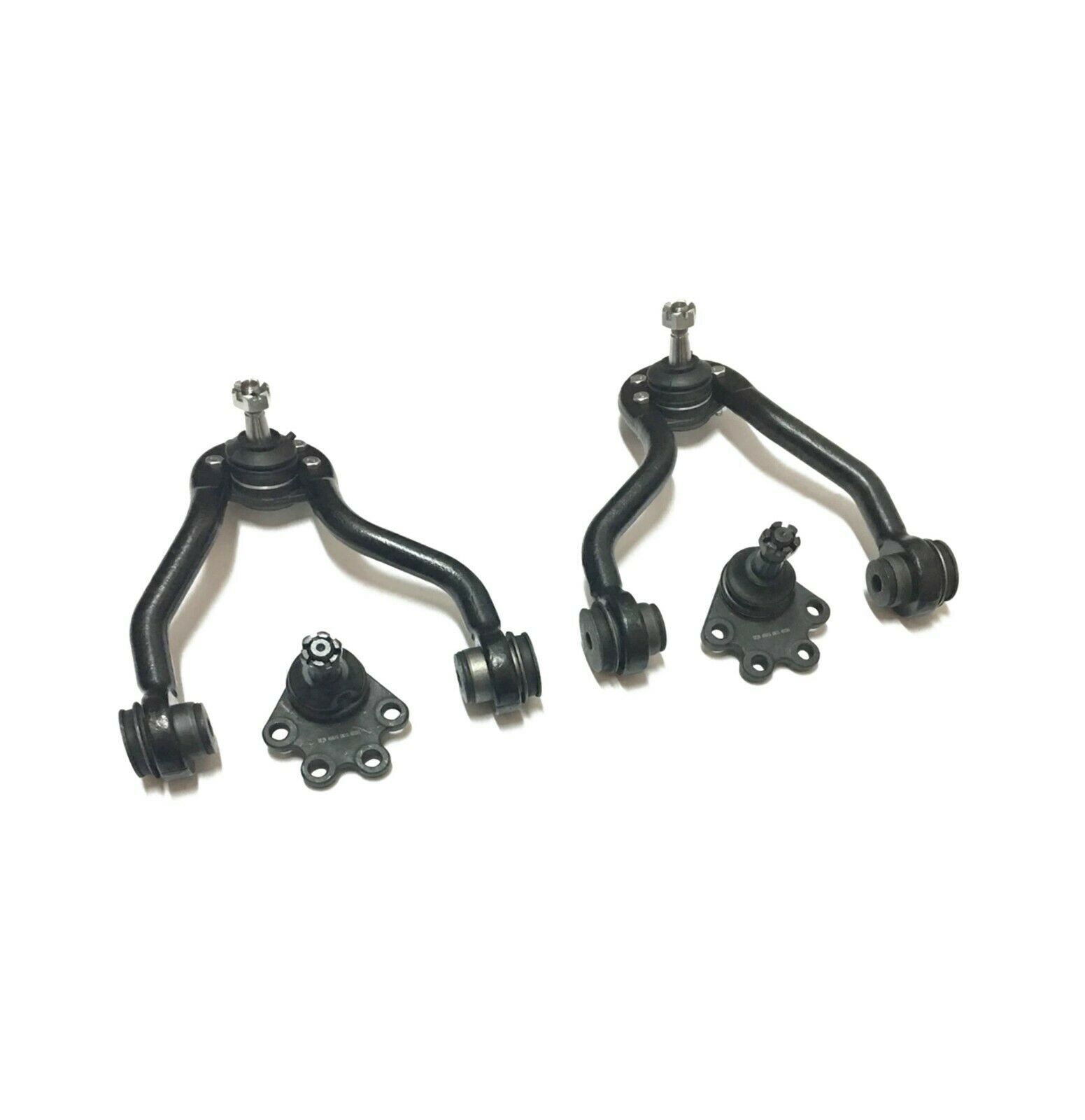 4 Pieces Front Suspension Kit Upper Control Arm + Lower Ball Joints ...