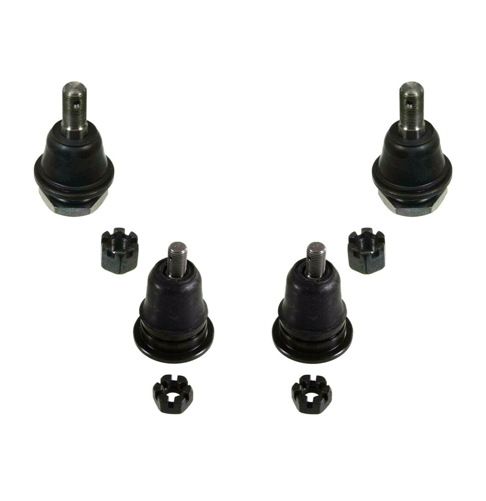 4 Pieces Front Upper & Lower Ball Joints Passenger RH and Driver LH ...