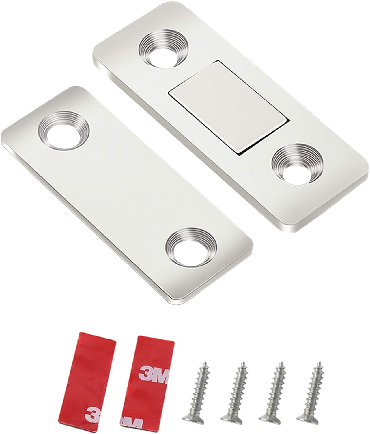 4 Pieces Furniture Door Magnet, Ultra Thin Magnetic Latch, Self ...