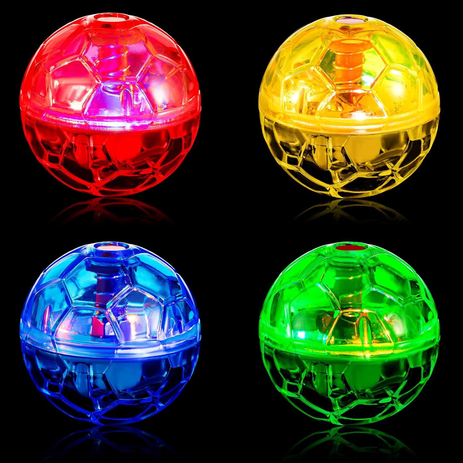 4 Pieces Ghost Hunting Cat Ball Motion Light up Cat Balls LED Motion ...