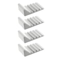 4 Pieces Gray Black Garbage Bin Silicone Feet Supports For Sound ...