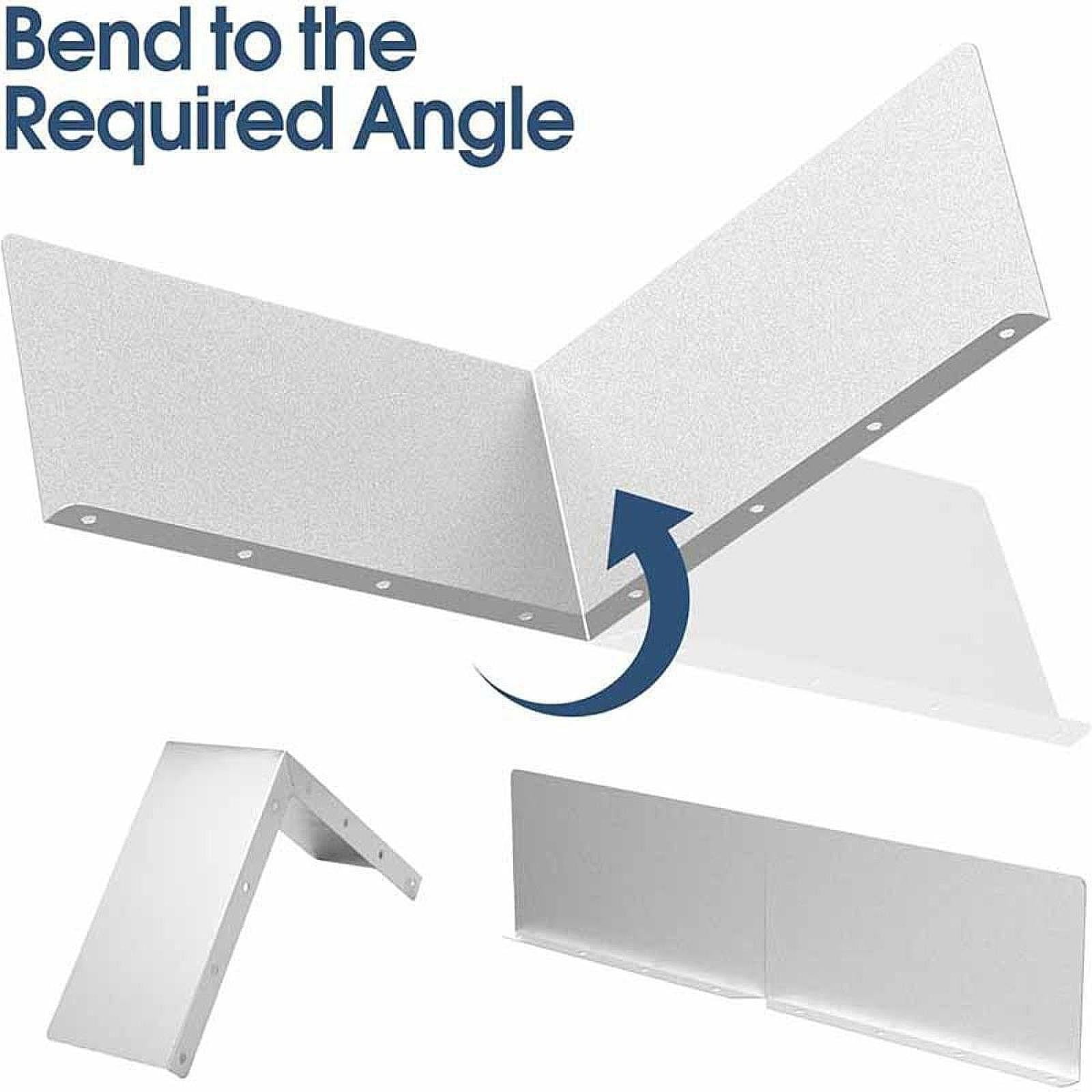 4 Pieces Gutter Valley Splash Guards Prevent Water Overflow Roofing ...