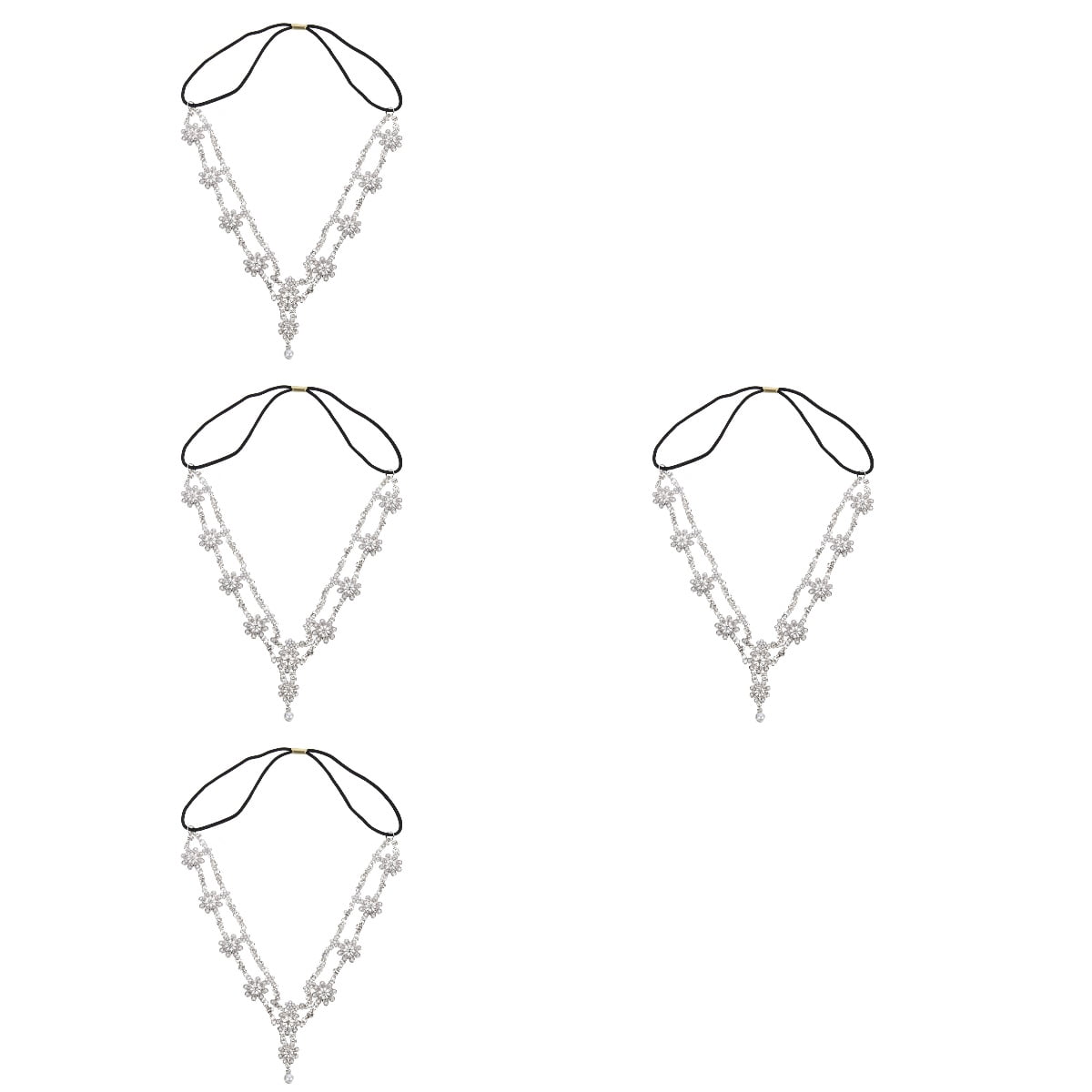 4 Pieces Hair Accessory for Women Band Bands Wedding Accessories Bride ...