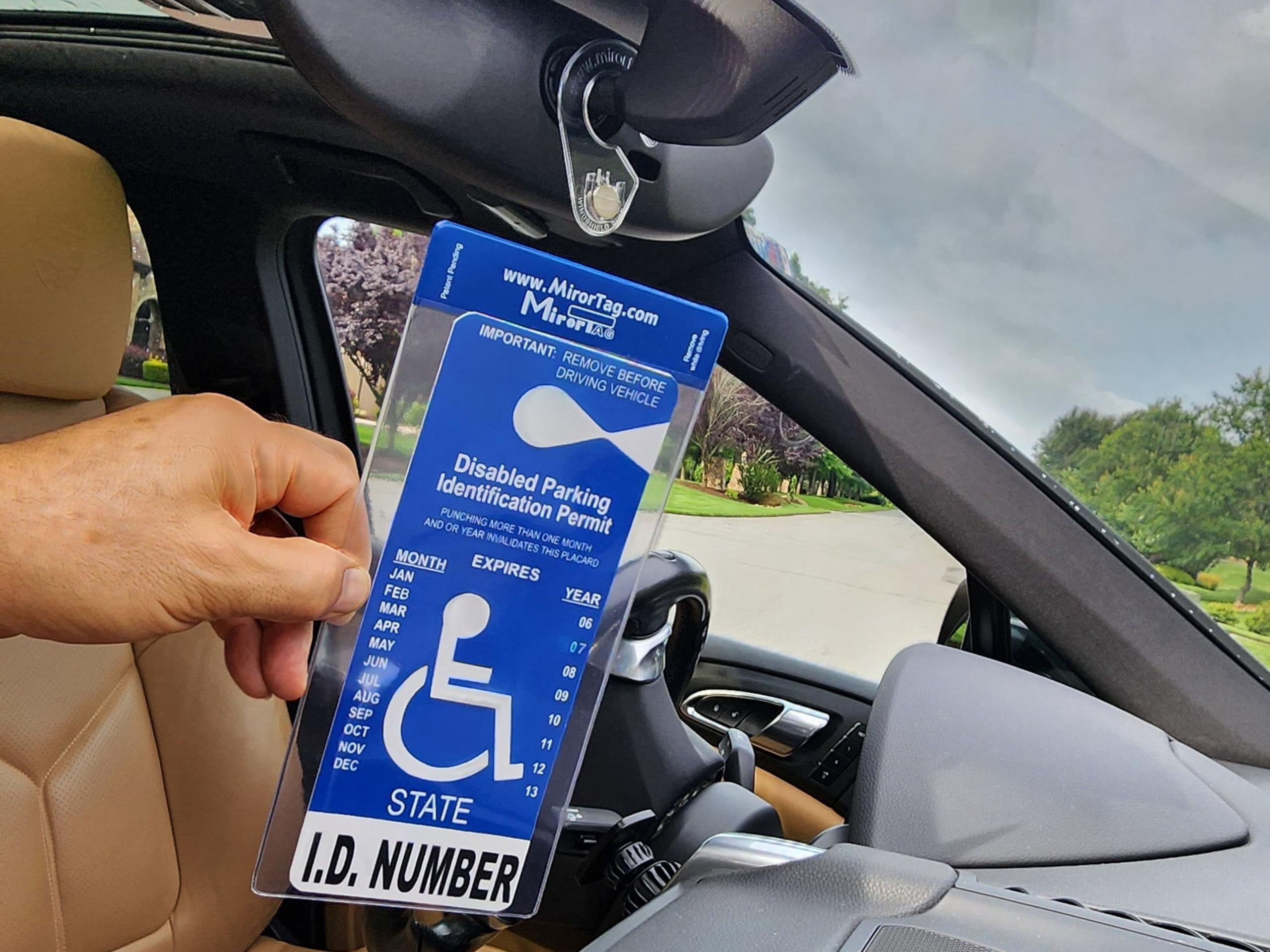 4 Pieces Handicapped Parking Permit Placard Holder, Disabled Parking ...