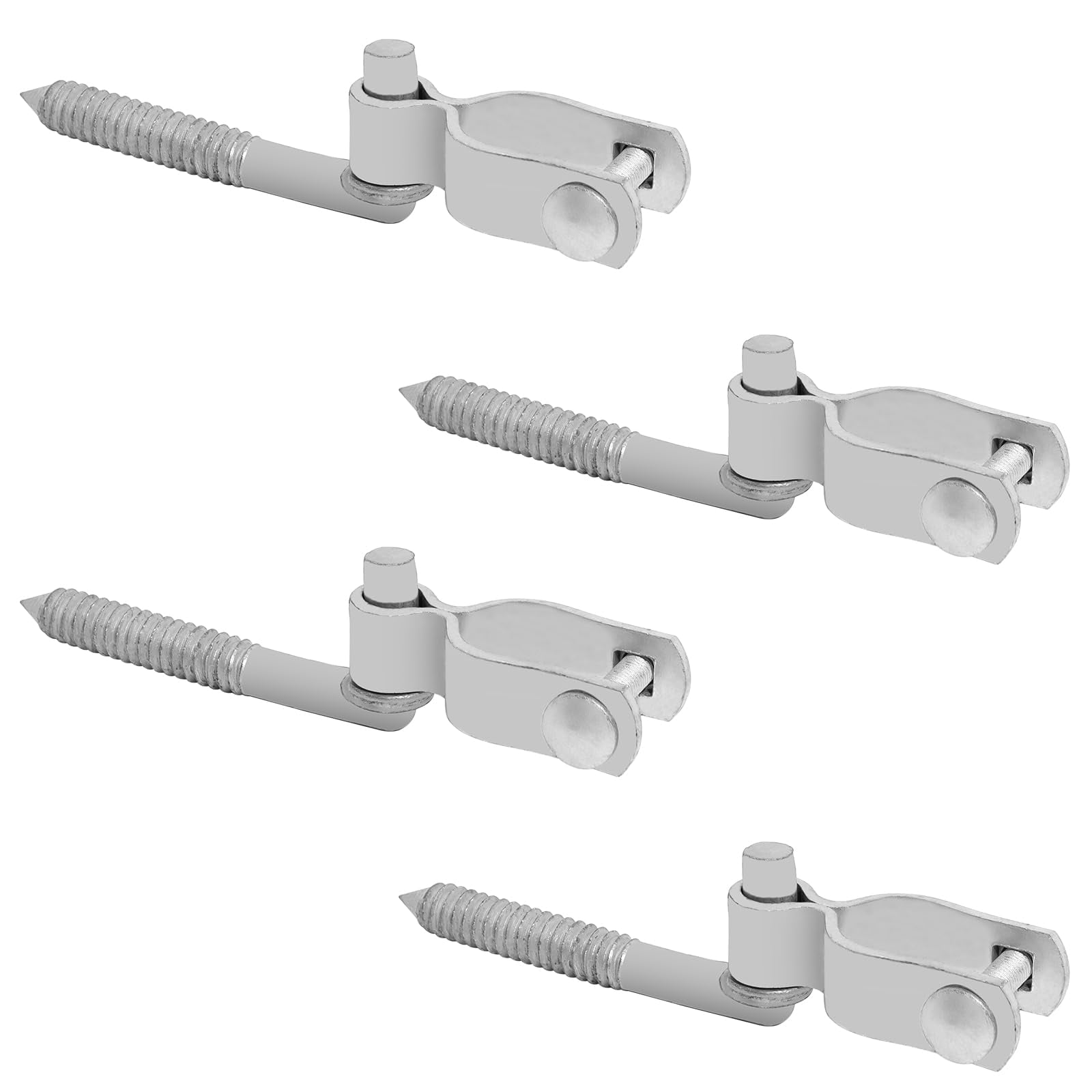 4 Pieces Heavy Duty Farm Gate Hinge Kit, Galvanized Steel Rustproof ...