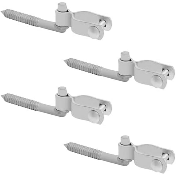 4 Pieces Heavy Duty Farm Gate Hinge Kit, Galvanized Steel Rustproof ...