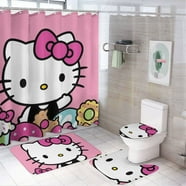 Sanrio Hello Kitty Pink Ombre 4 Piece Bath Accessories Set - Walmart.com