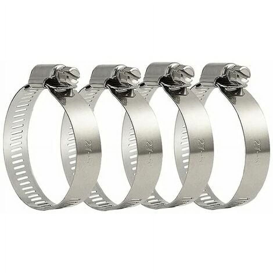 4 Pieces Hose Clamp, Adjustable Hose Clamp 27-51 mm, 304 Stainless ...