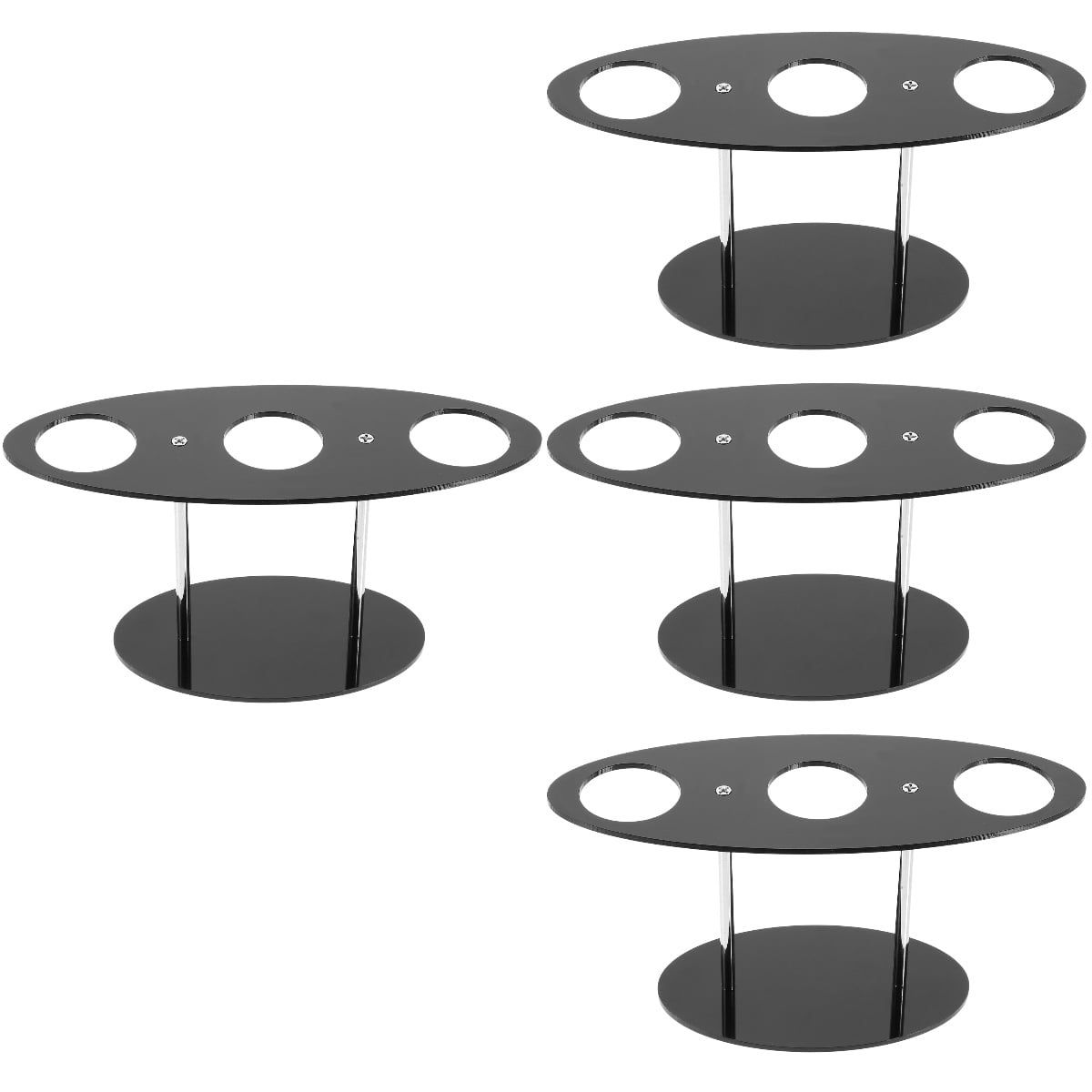 4 Pieces Ice Cream Display Stand Display Shelf Ice Cream Holder Clear ...