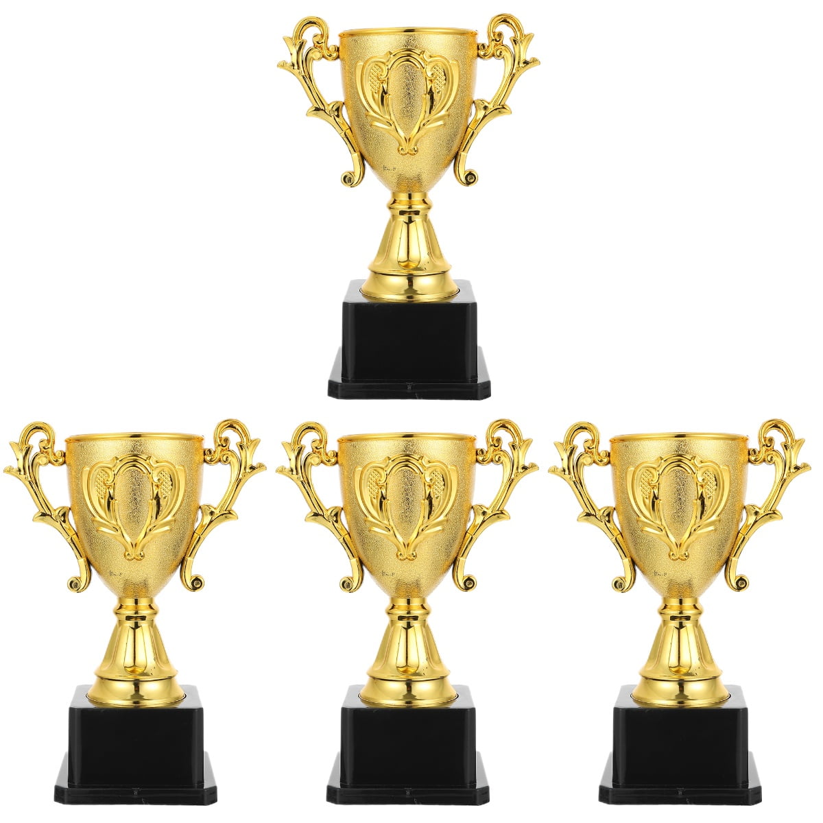 4 Pieces Kids Award Trophy Flags of The World Mini Trophies Child ...