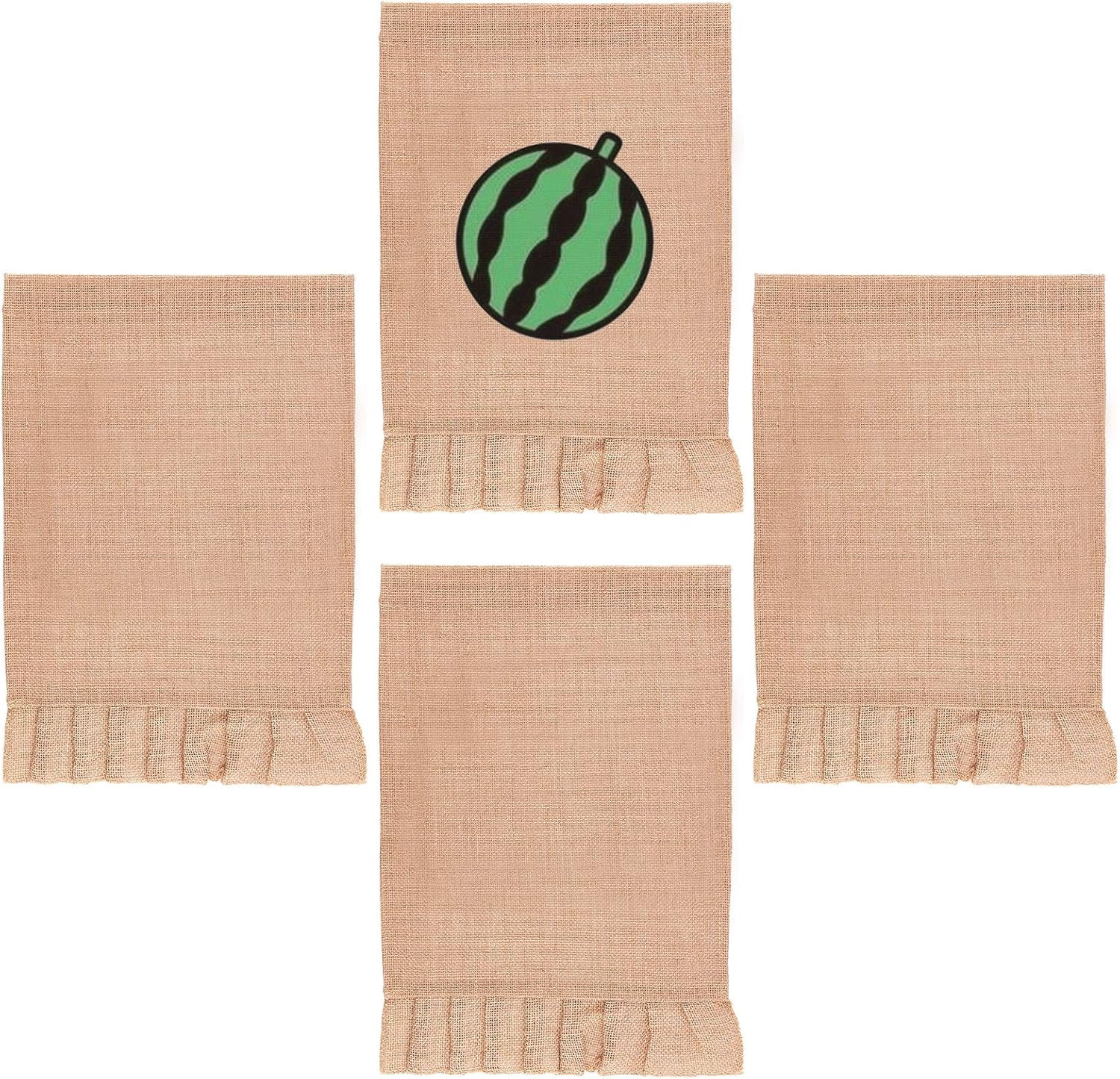 4 Pieces Lace Burlap Flags Blank Garden Flags Personalized Burlap ...
