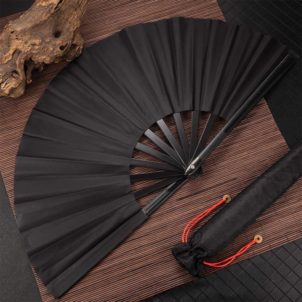 4 Pieces Large Folding Fan Japa Tai Handheld Fan Dancing Prop Craft Fan ...