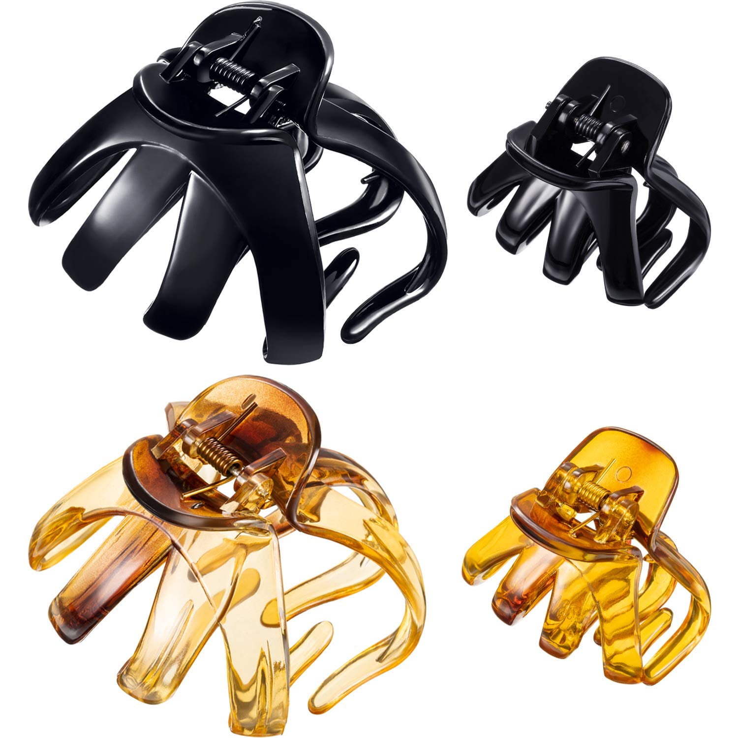4 Pieces Large Grip Octopus Clip No Slip Spider Hair Clips Octopus Jaw ...
