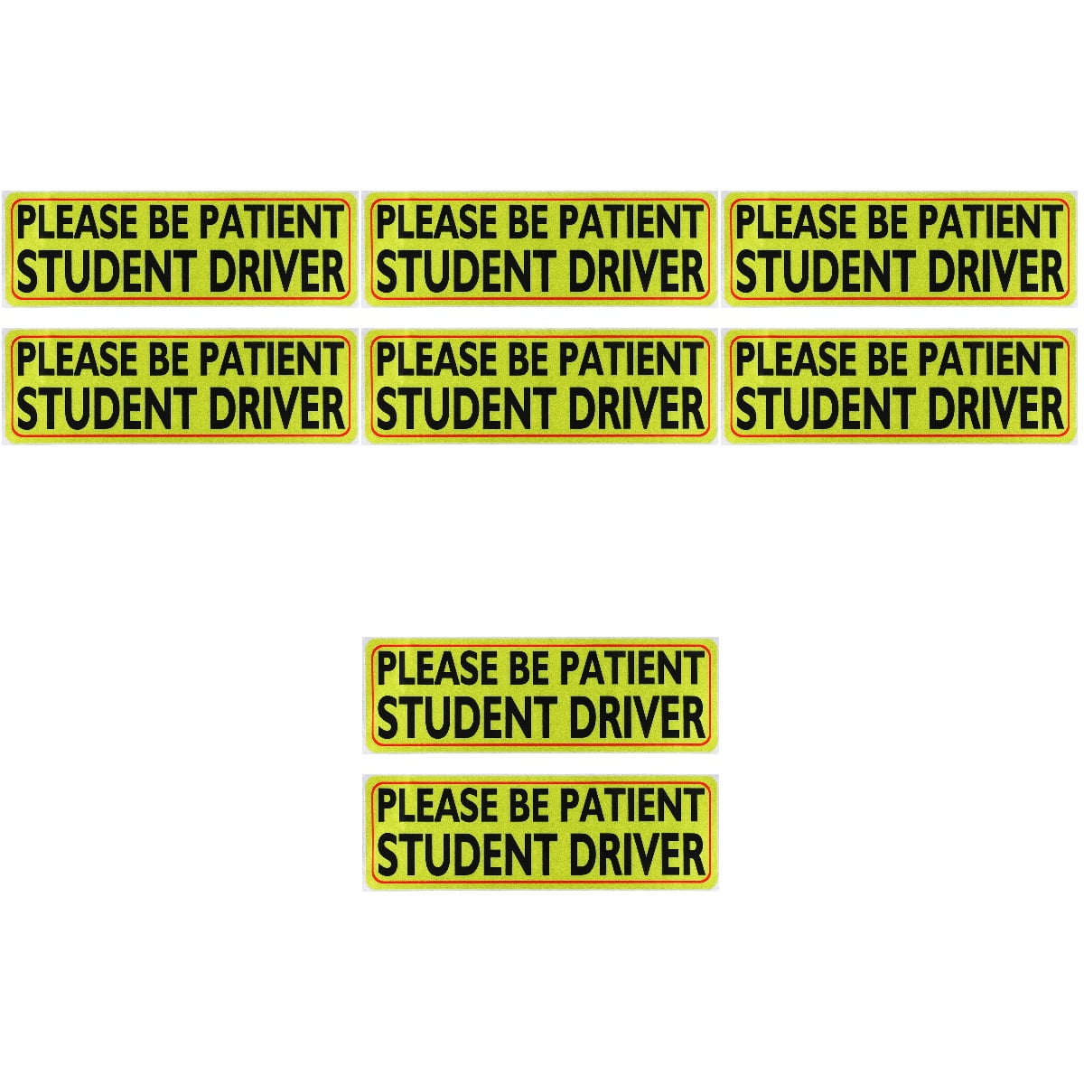 4 Pieces Learner Car Stickers Easy to Paste Student Driver - Walmart.com