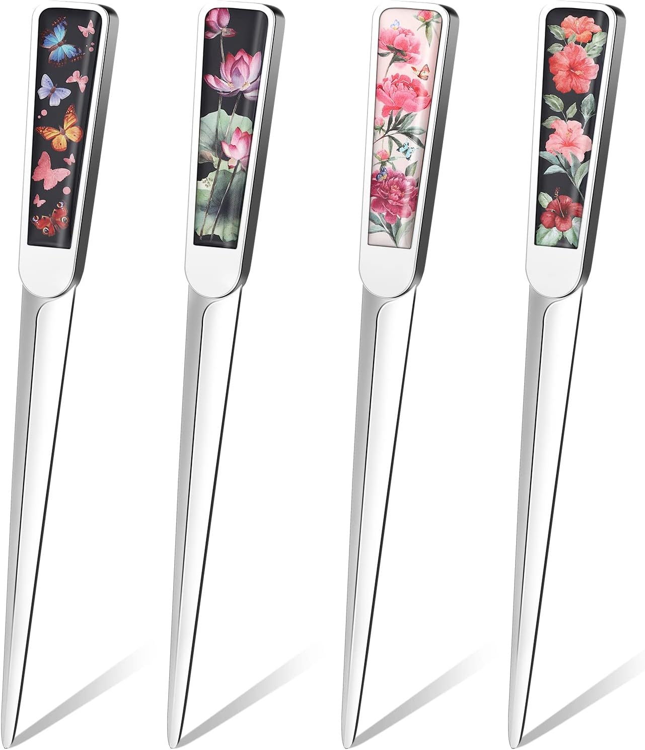 4 Pieces Letter Opener Knife Fancy Stainless Steel Envelope Openers ...