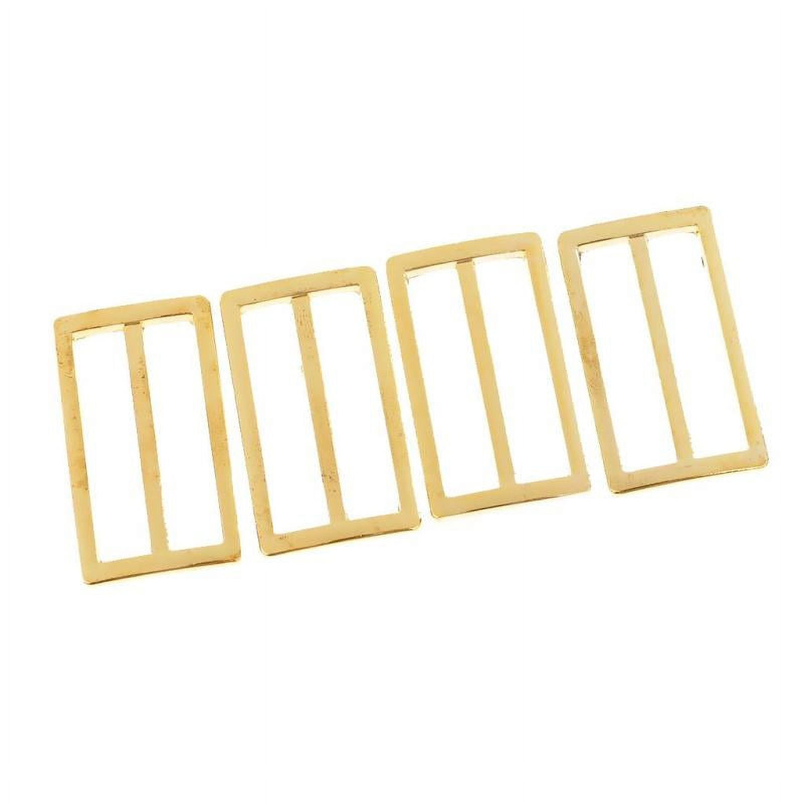 4 Pieces Metal 38mm Slides Square Slide Adjusters Buckles for Webbing ...