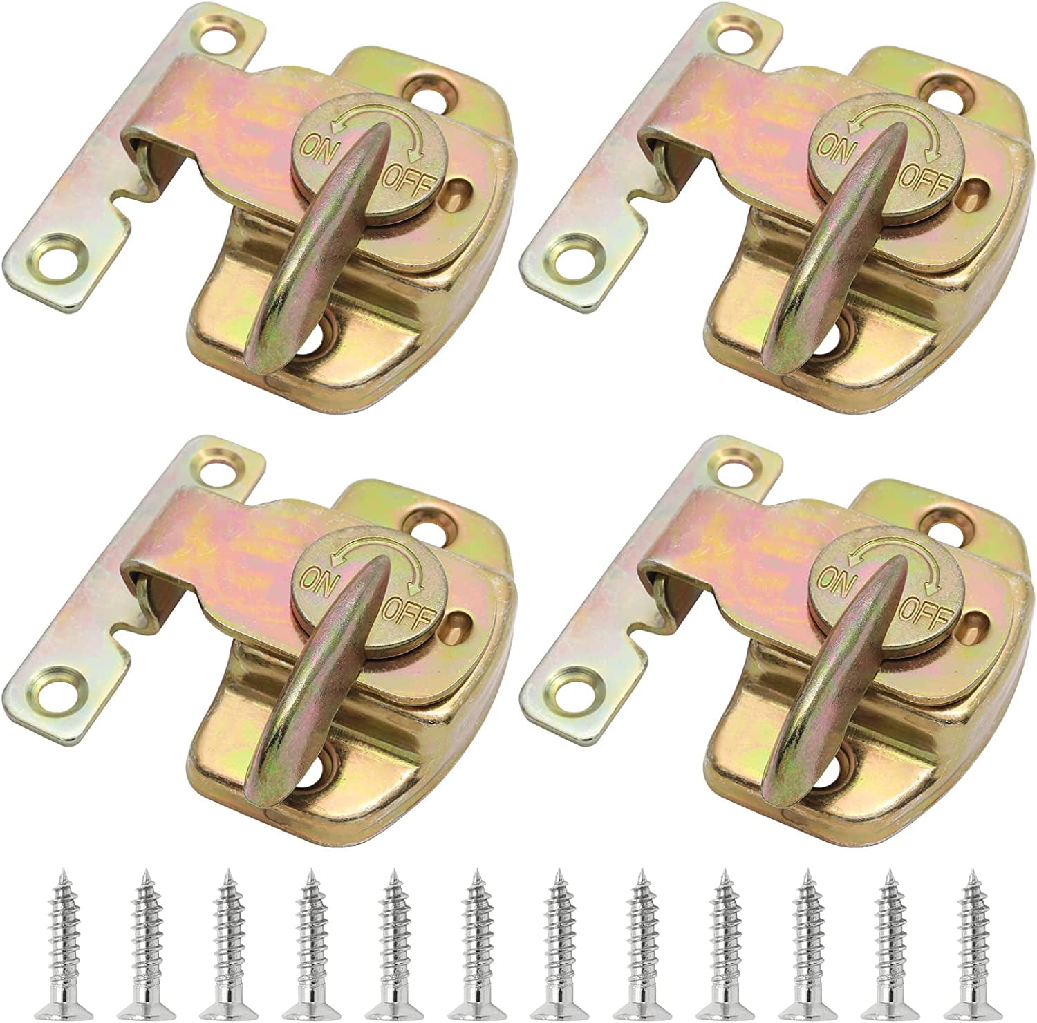 4 Pieces Metal Dining Table Locks Dining Training Table Buckles Latches ...