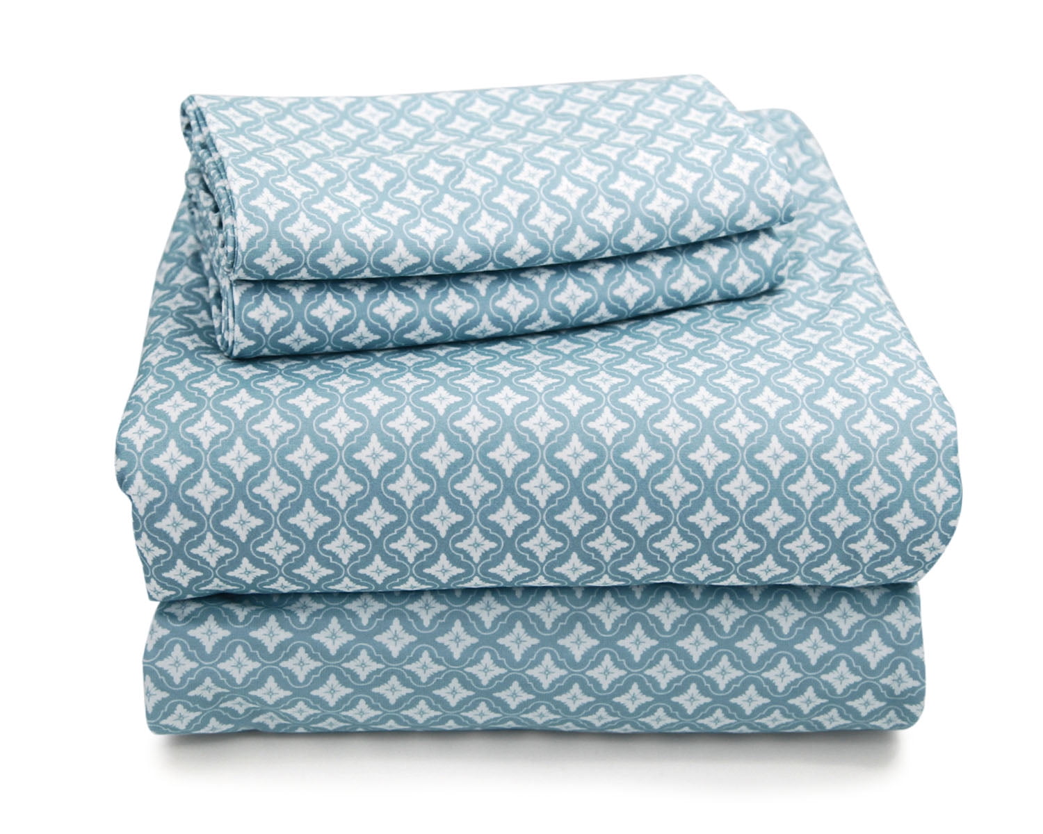 4 Pieces Microfiber Flannel Sheet Set, Queen Size Blue Color - Walmart.com