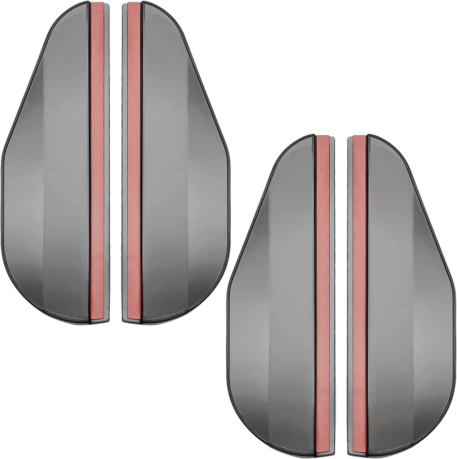 4 Pieces Mirror Rain Visor Eyebrow Car Rear View Mirror Rain Eyebrow ...