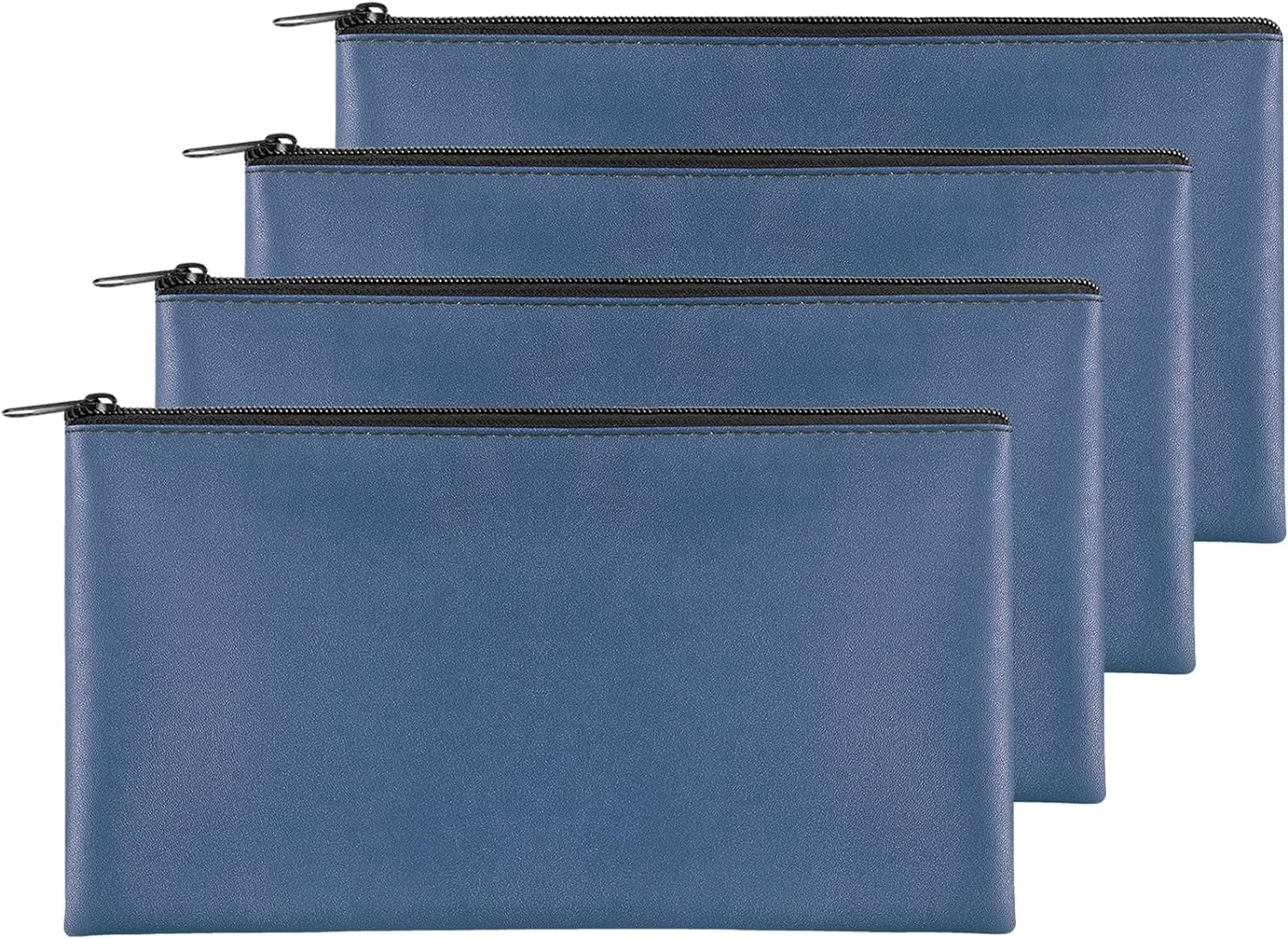 4 Pieces Money Bags With Zipper , 11x6.1 inch Money Pouch, Bank Bag ...