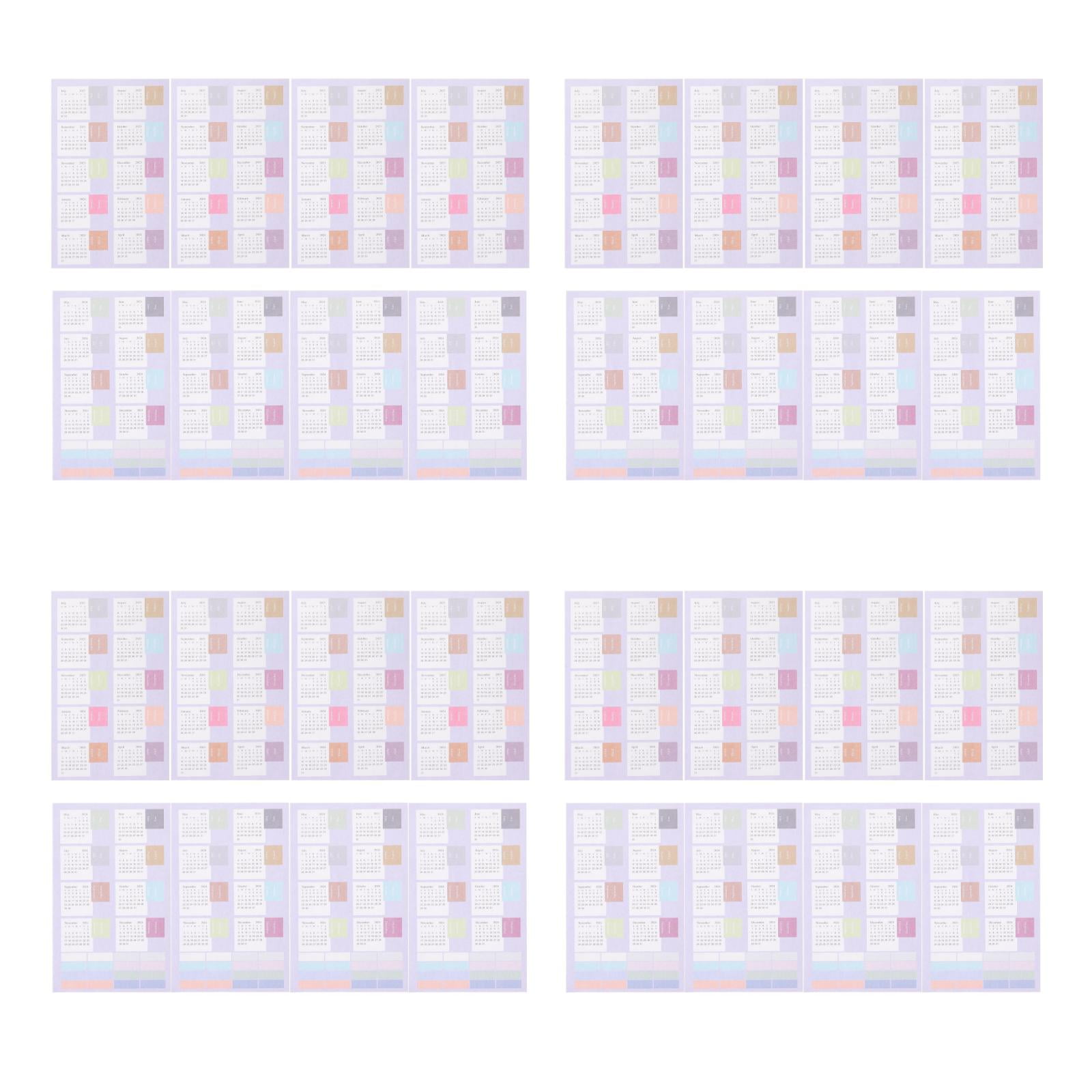 4 Pieces Month Stickers for Planner Monthly Index Page Miss Work ...