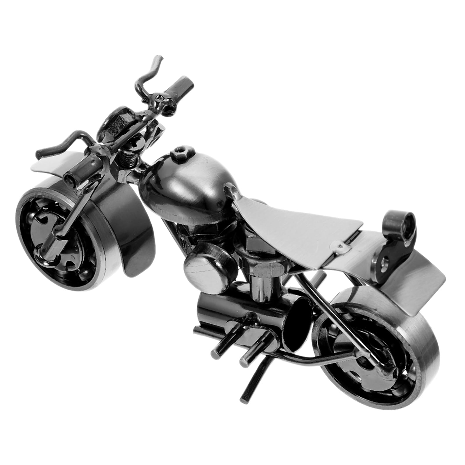 4 Pieces Motorcycle Model Figurines Home Decor Retro Toys Metal Desktop ...