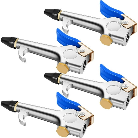 4 Pieces NPT Lever Blow Gun Air Nozzle Dust Cleaning Blower Gun with ...