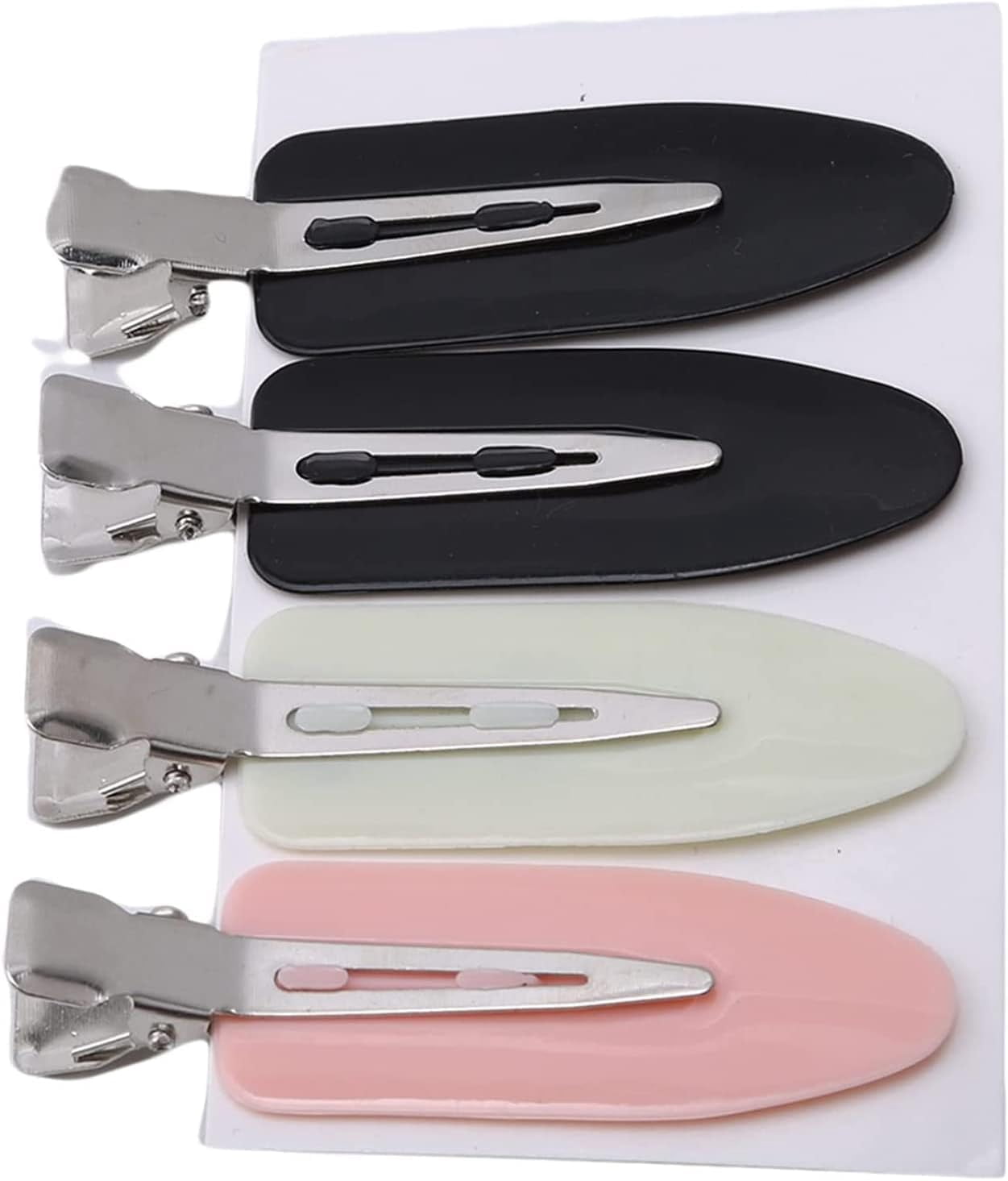 4 Pieces No Bend Hair Clips Makeup No Crease Hair Clips Pin Curl Clips ...