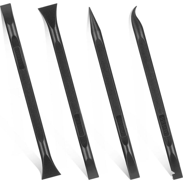 4 Pieces Non-Scratch Plastic Scraper Tool Carbon Scraper Small and ...