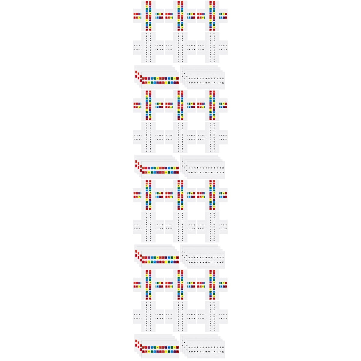 4 Pieces Notepad Page Markers Book Tags Alphabet Dividers Tabs Binder ...