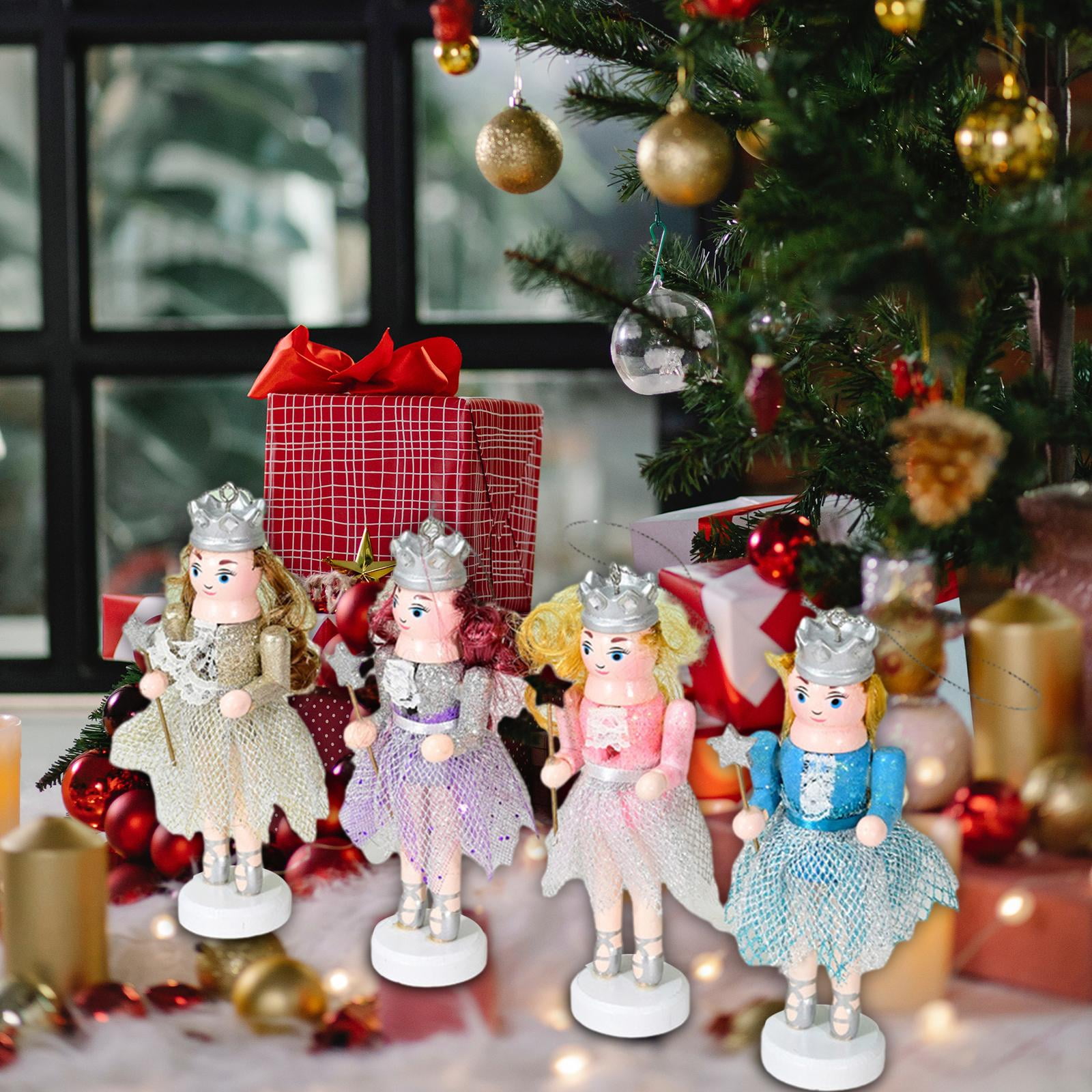 4 Pieces Nutcracker Soldier Figure Decor Hanging for Kids Gifts Office ...
