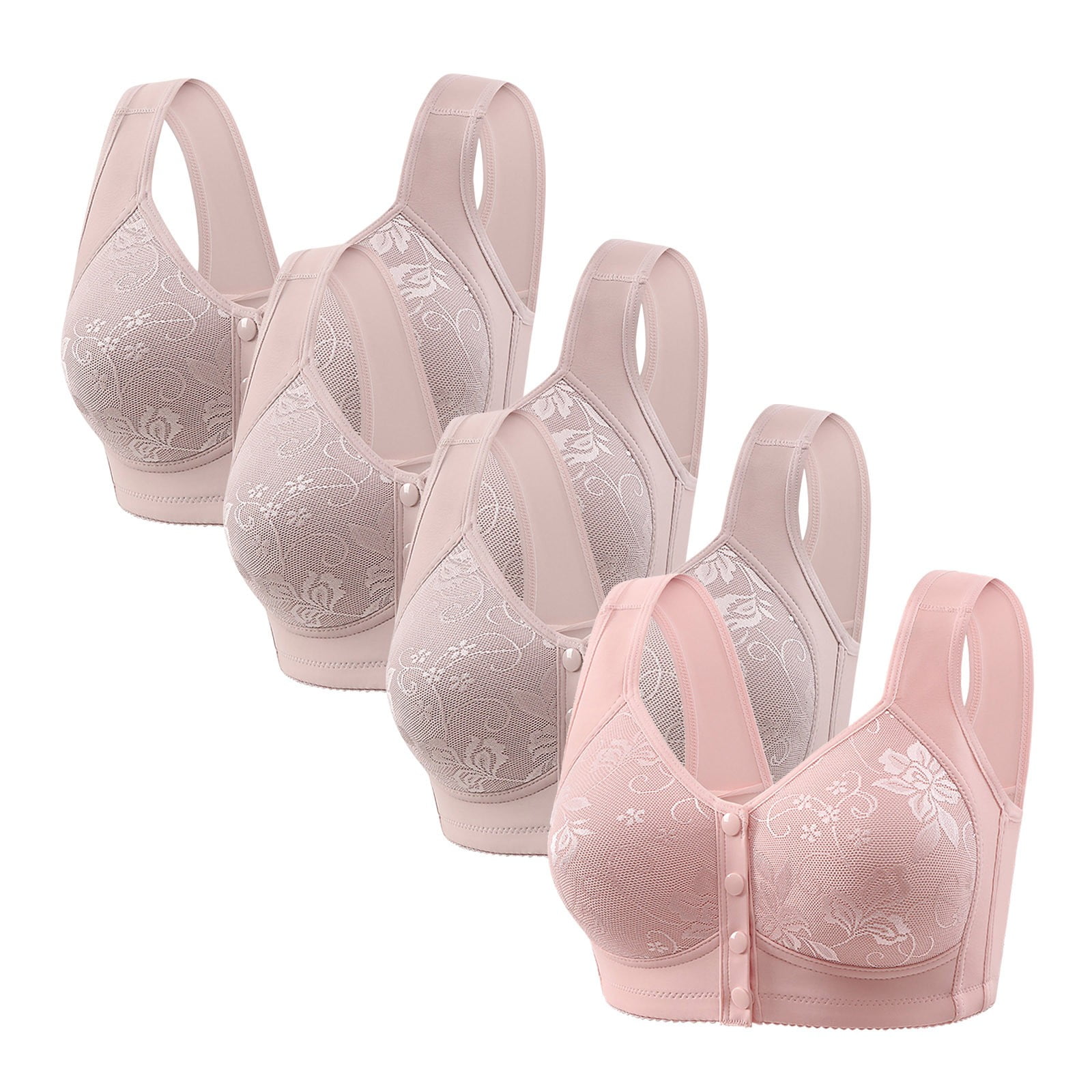 4 Pieces Of Front Open Buckle Top Support Without Ring Beauty Back ...