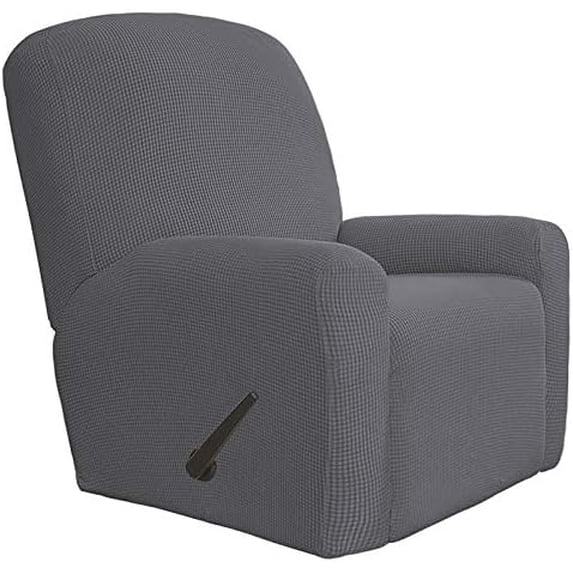 4 Pieces Oversized Recliner Stretch Sofa Slipcover Sofa Cover Furniture ...