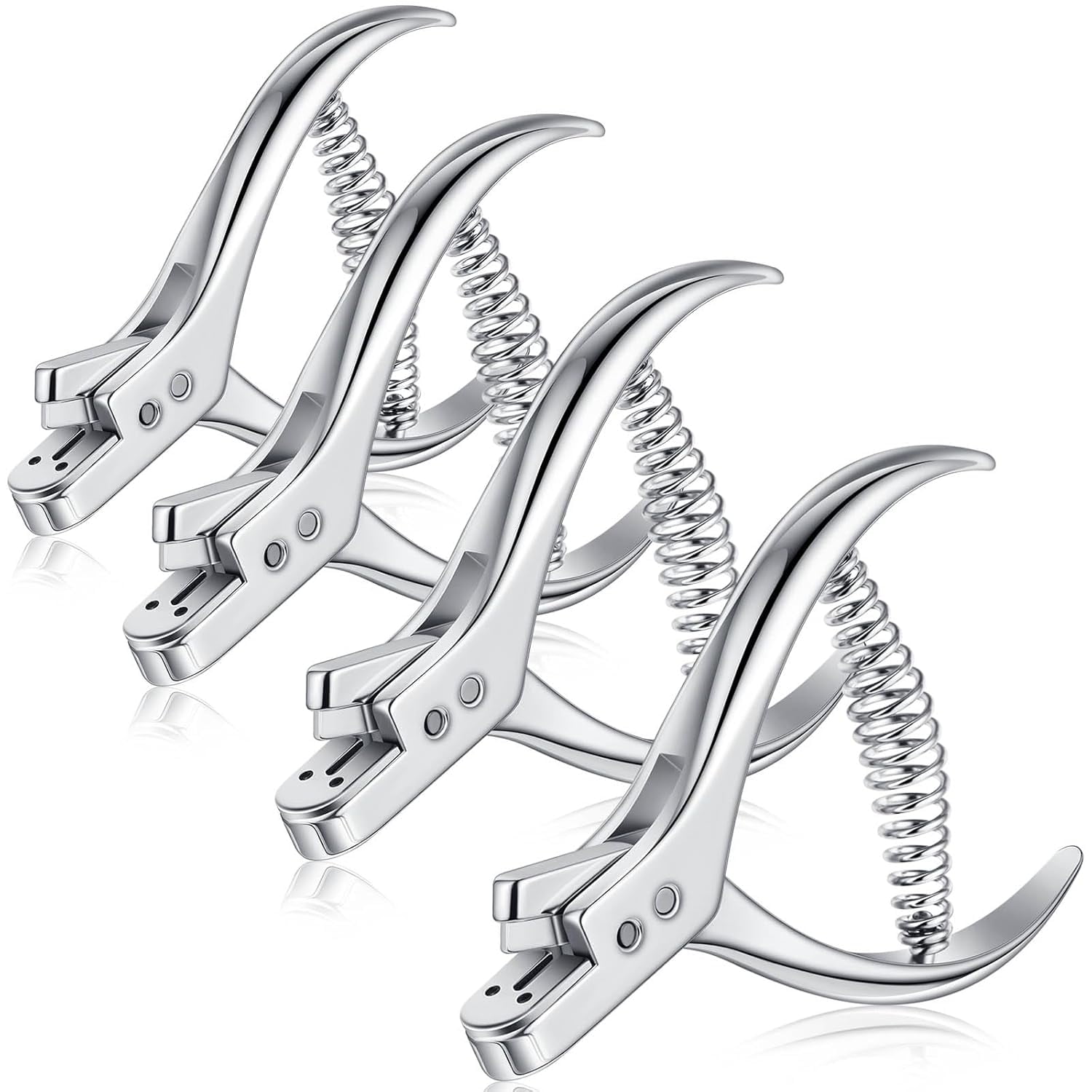 4 Pieces Pattern Notcher Stainless Steel Paper Notcher Punch Tool ...